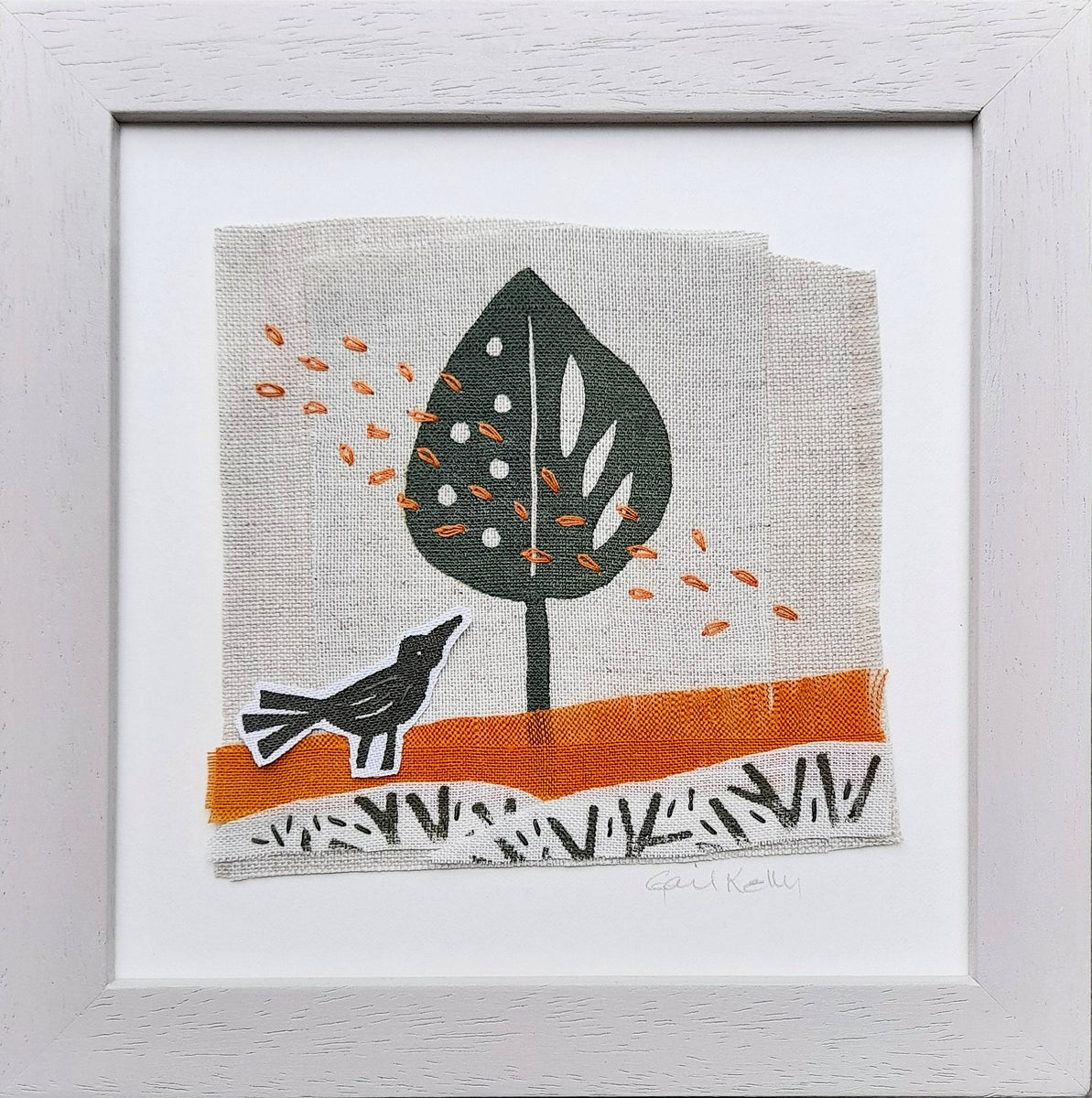 Linen Collages – gailkellyprintmaker