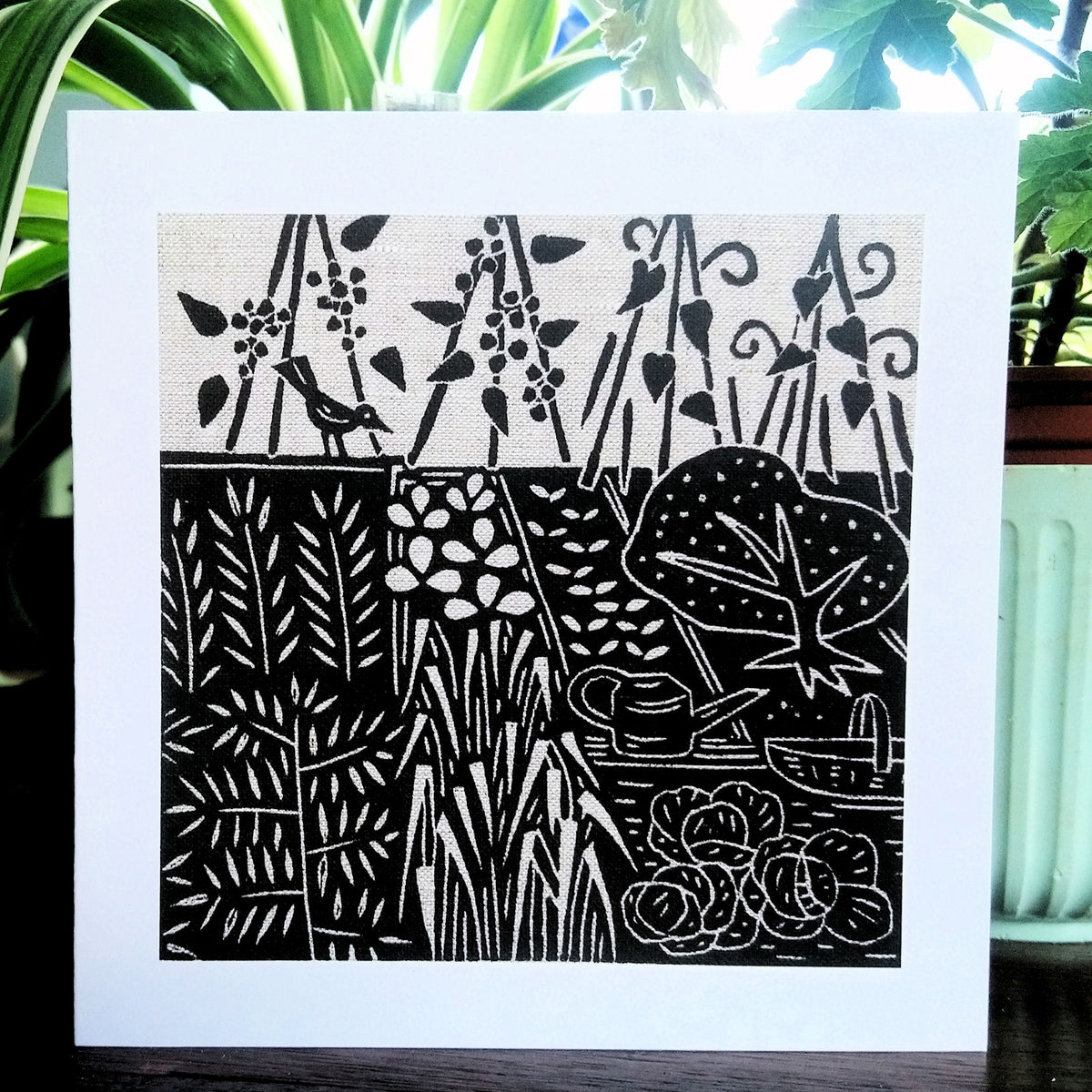 Kitchen Garden ~ card – gailkellyprintmaker