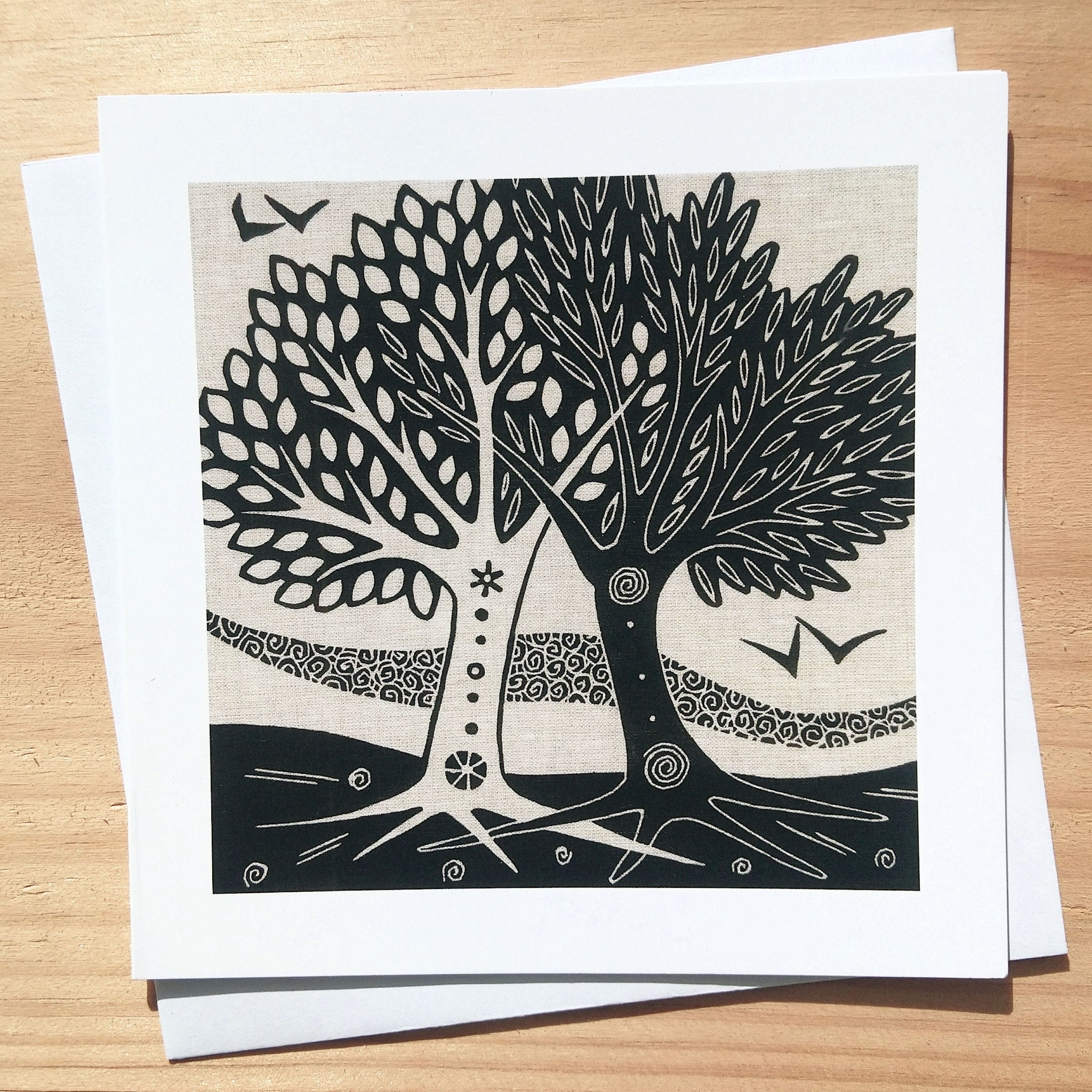 Marriage Trees ~ card – gailkellyprintmaker