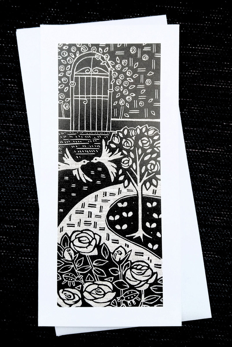 Rose Garden ~ card – gailkellyprintmaker